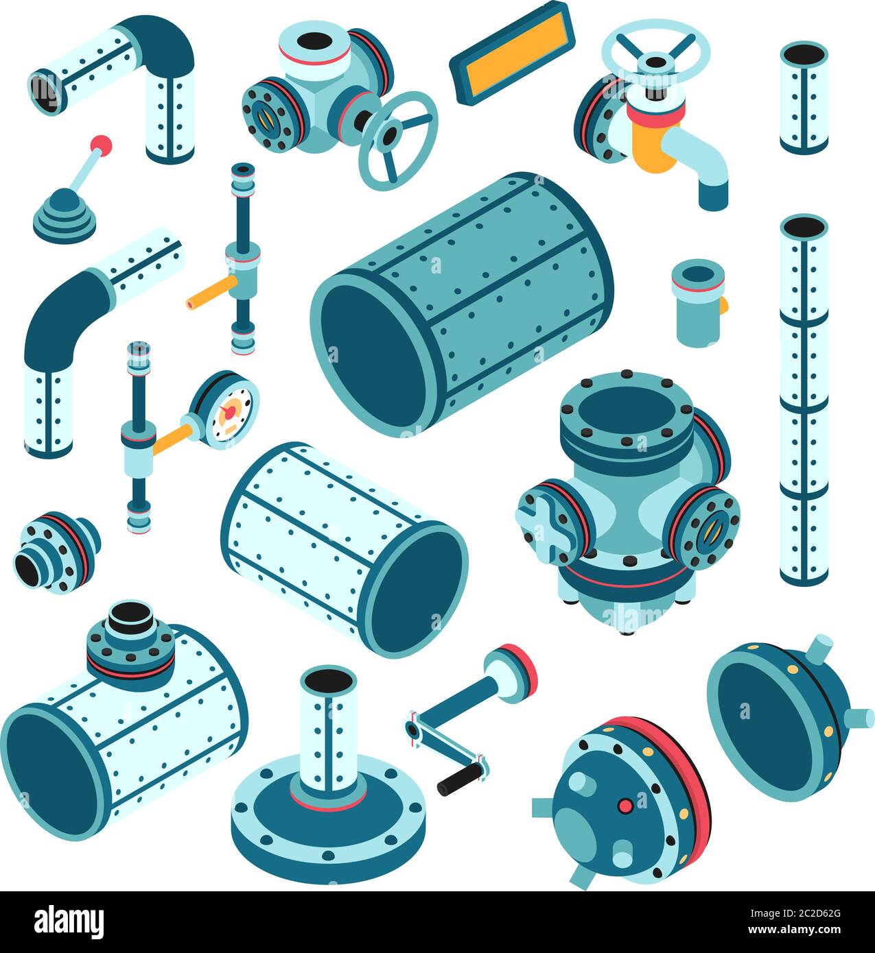 Industrial steampunk spare parts for assembling apparatus Stock Vector ...