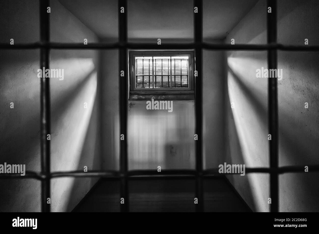 Old jail, detail of old war jail in Germany Stock Photo - Alamy