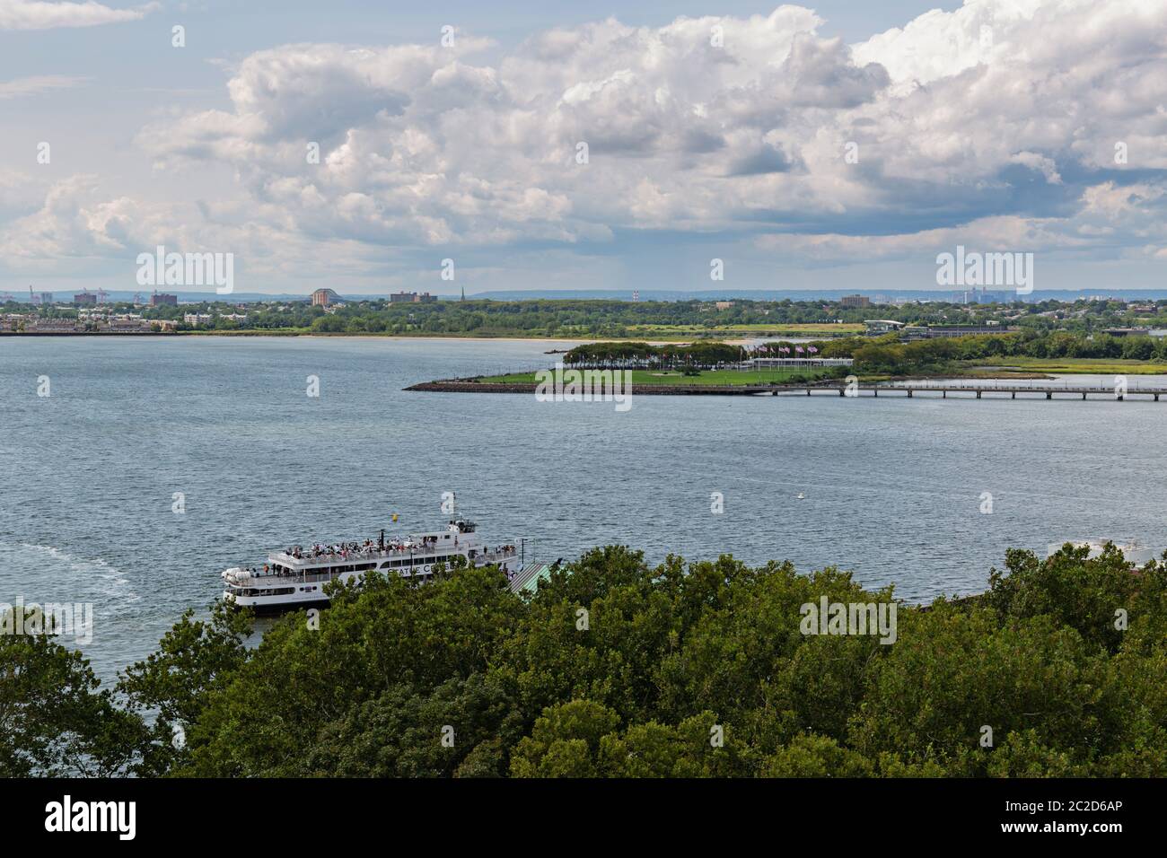 New York City / USA - AUG 22 2018: Liberty State Park view from the ...