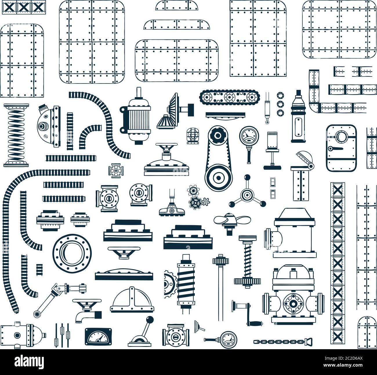 Steampunk Machine Parts