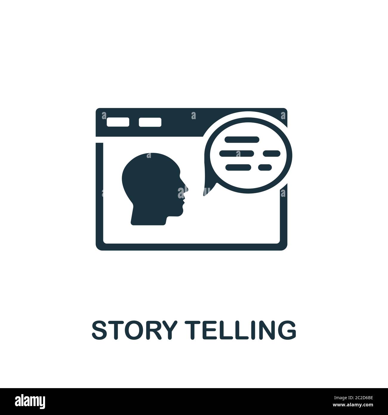 Story Telling icon. Simple element from content marketing collection ...