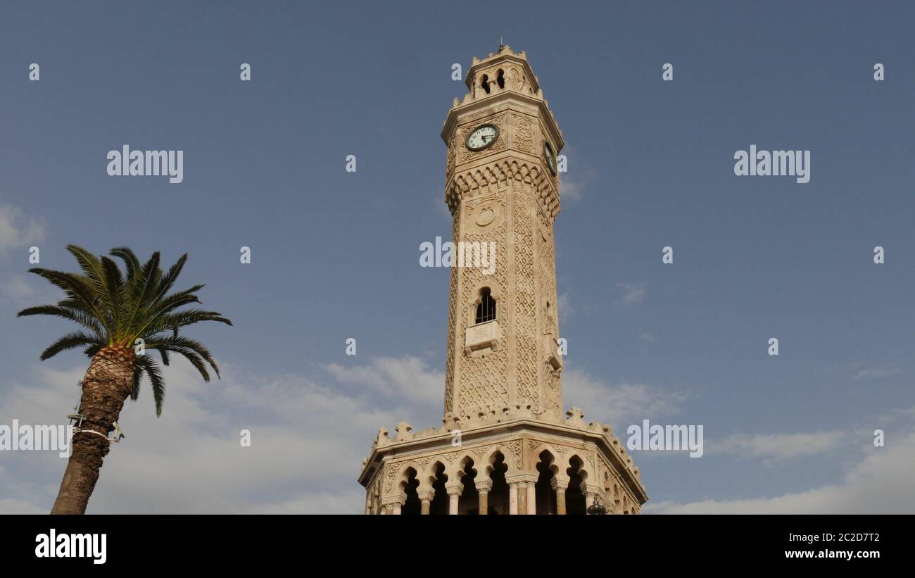 izmir Clock Tower is a historic building located at the Konak Square in ...