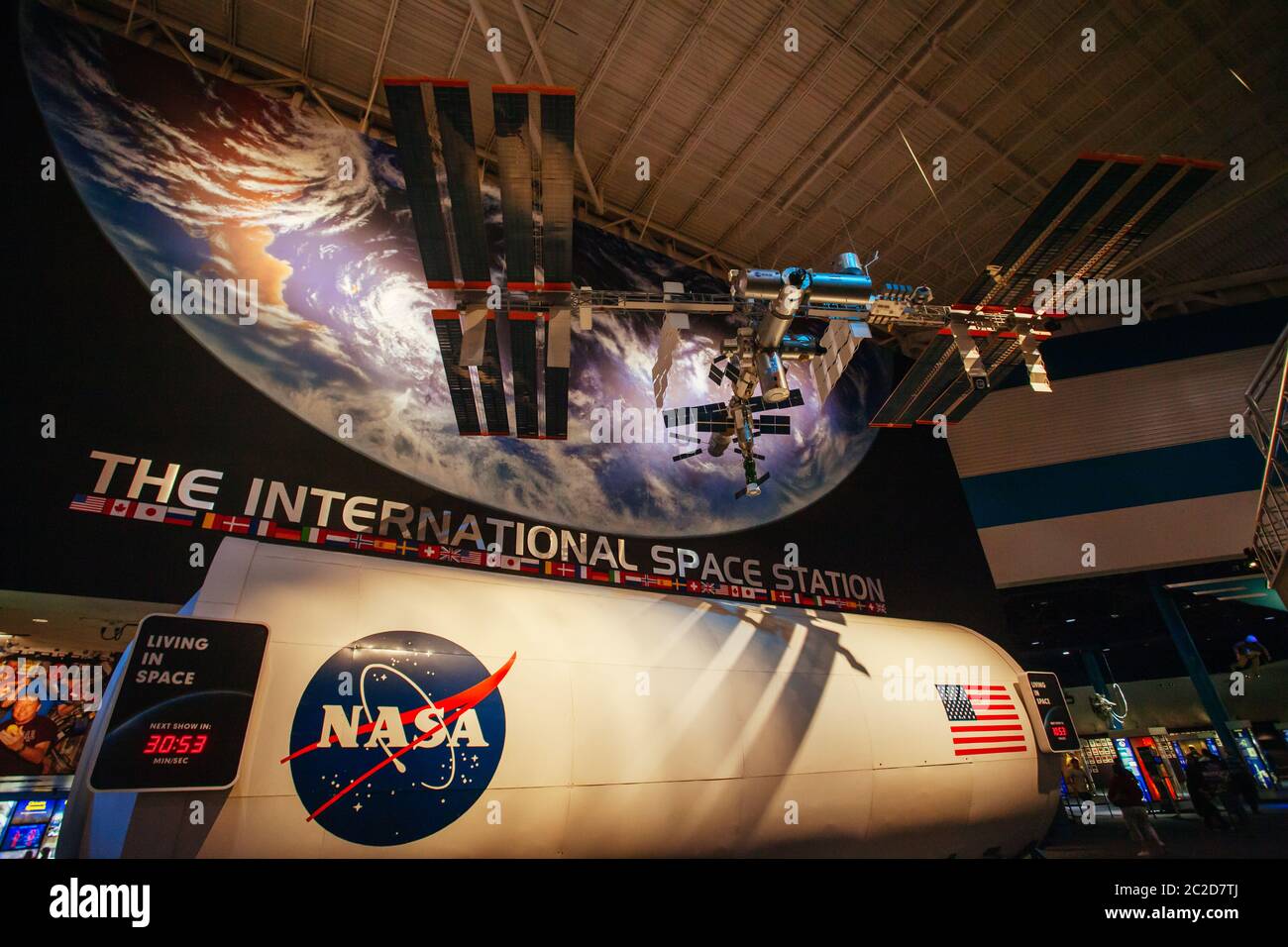 Interior of Space Center in Houston USA Stock Photo - Alamy