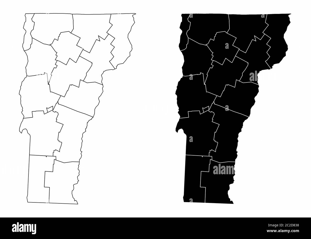 Vermont icon us state Black and White Stock Photos & Images - Alamy