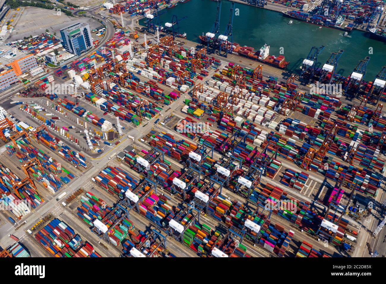 Kwai Chung, Hong Kong 15 May 2019: Kwai Chung Cargo Terminal in Hong ... Kwai Chung, Hong Kong 15 May 2019: Kwai Chung Cargo Terminal in Hong ...
