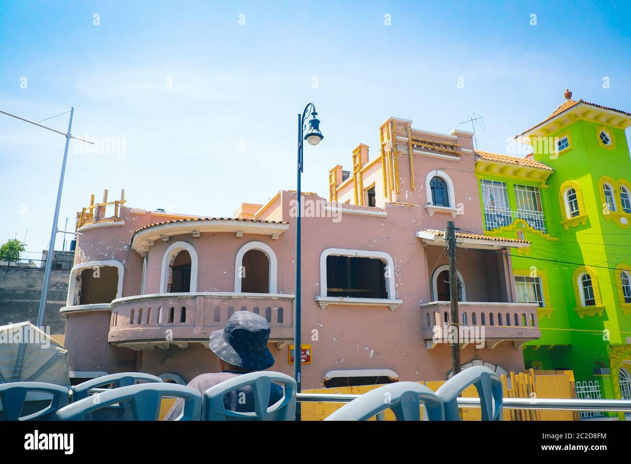 Colorful town Puebla City, Mexico Stock Photo - Alamy
