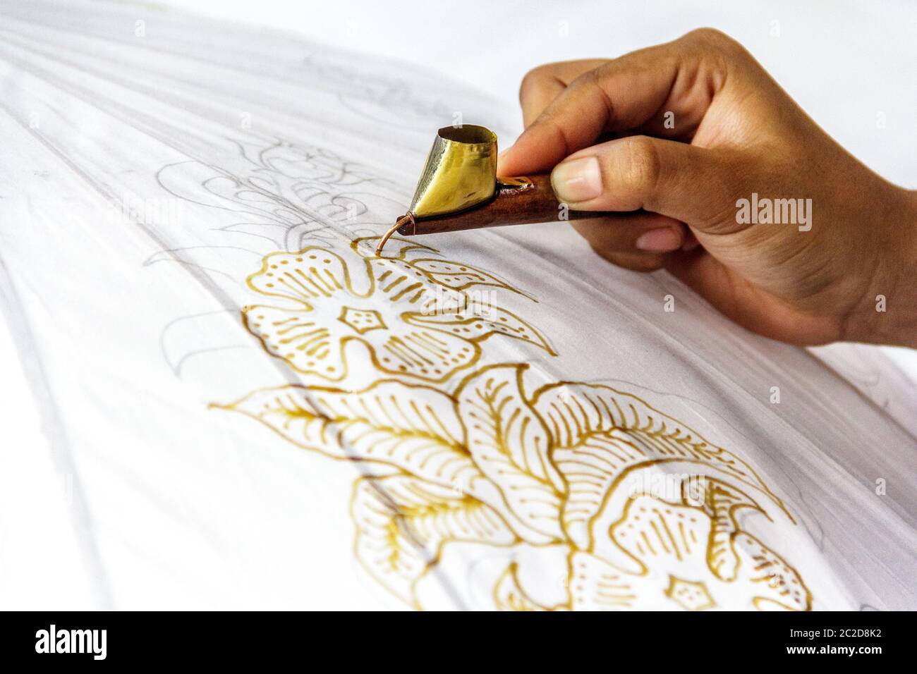 The Process of Making Batik Stock Photo - Alamy