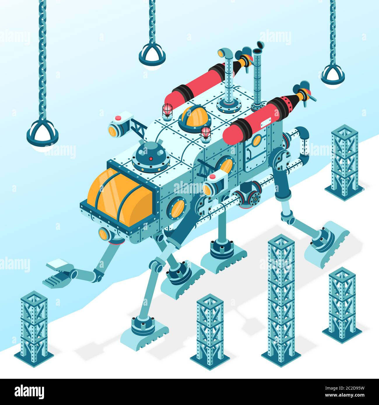 Machine mechanical Stock Vector Images - Alamy