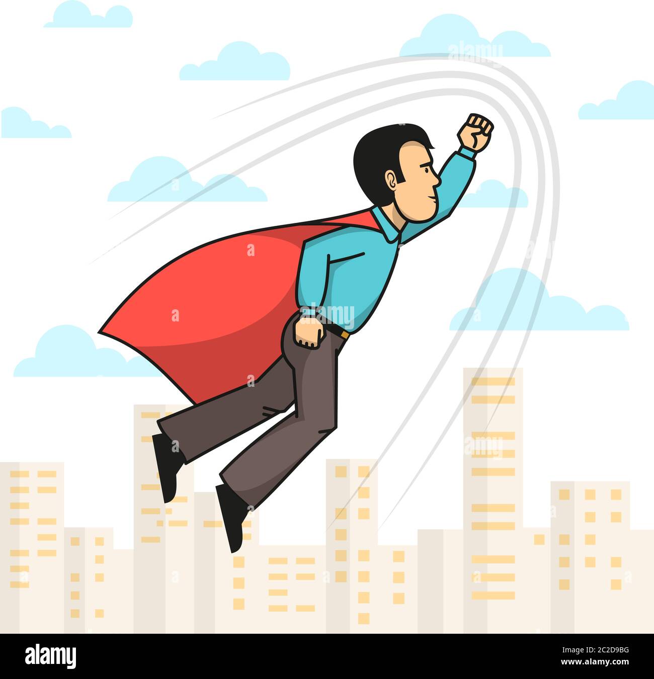 Flying action Stock Vector Images - Alamy