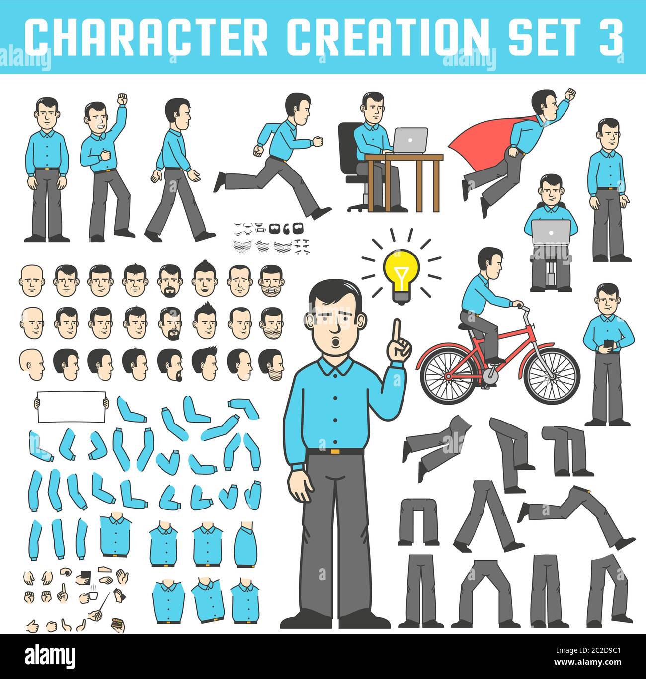 Various parts of Stock Vector Images - Alamy