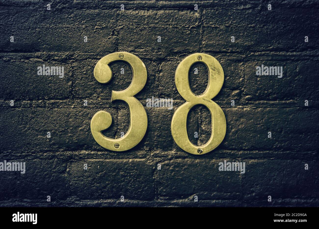 Blue house number plate number three hi-res stock photography and ...