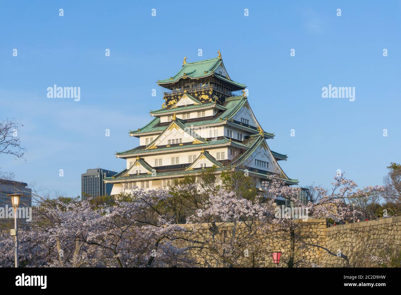 The Osaka castle is one of Japan's most famous landmarks in Japan when ...