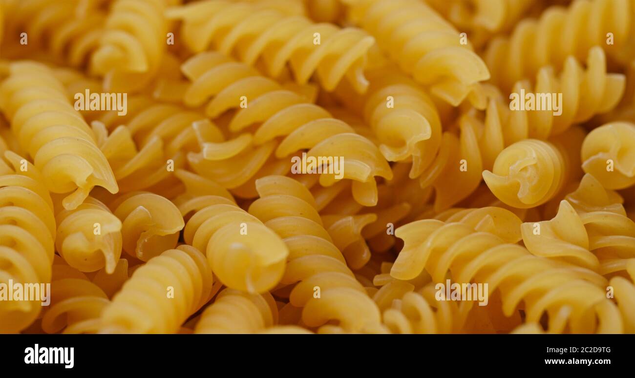 Heap of the dried fusilli Stock Photo - Alamy