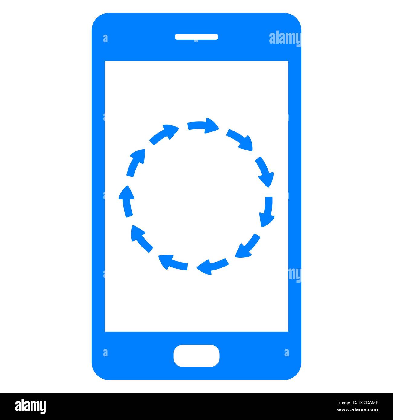 Arrows and smartphone Stock Photo - Alamy