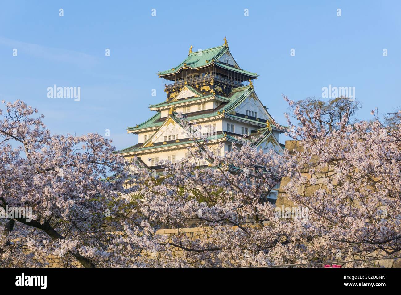 The Osaka castle is one of Japan's most famous landmarks in Japan when ...