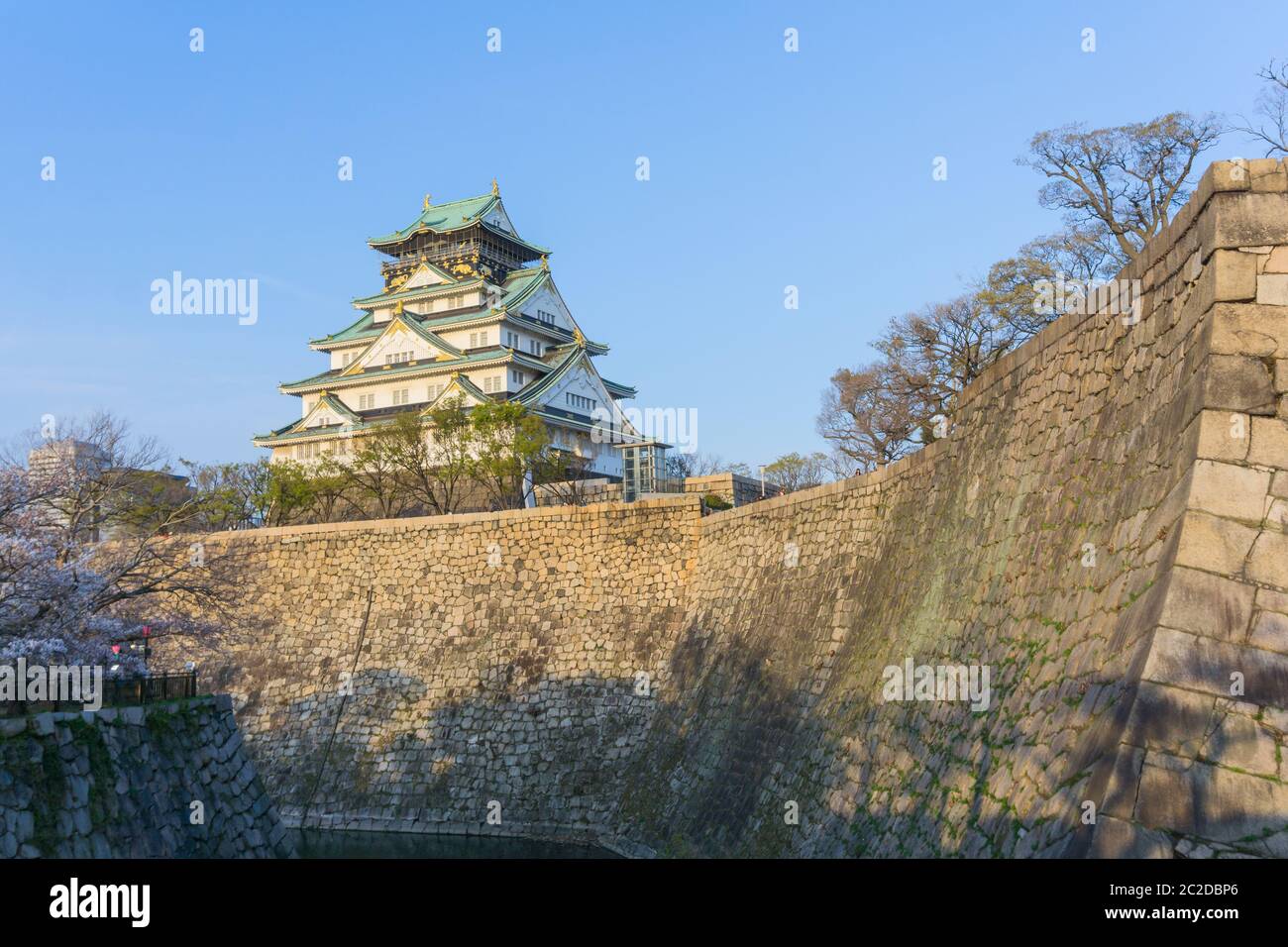 The Osaka castle is one of Japan's most famous landmarks in Japan when ...