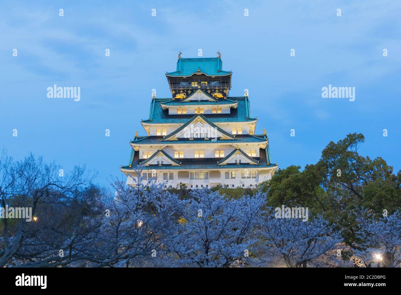 The Osaka castle is one of Japan's most famous landmarks in Japan when ...
