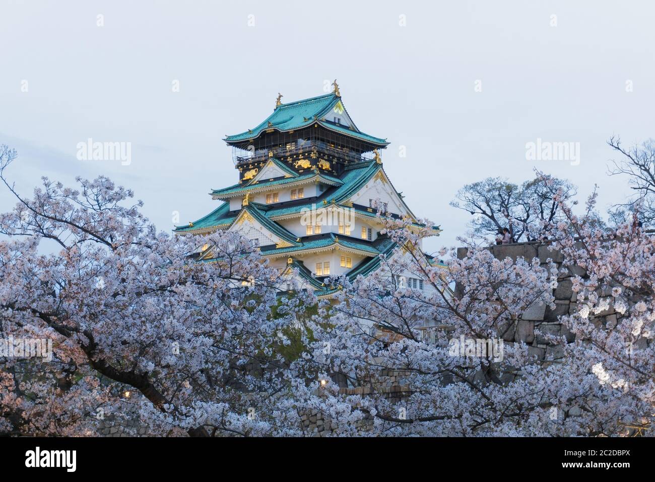 The Osaka castle is one of Japan's most famous landmarks in Japan when ...