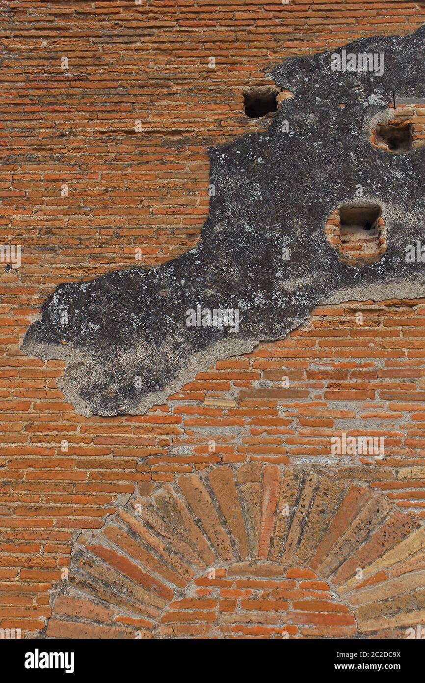 Old faded grunge brick wall texture pattern background Stock Photo - Alamy