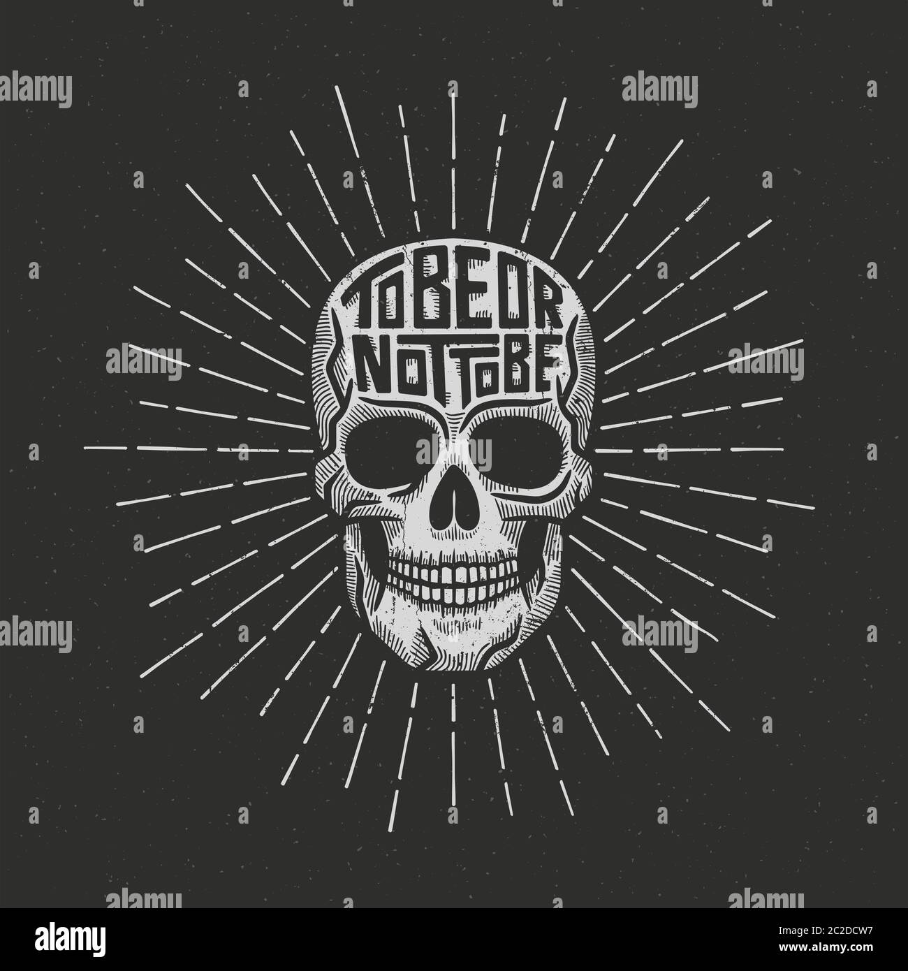 Skull retro lettering Stock Vector Image & Art - Alamy
