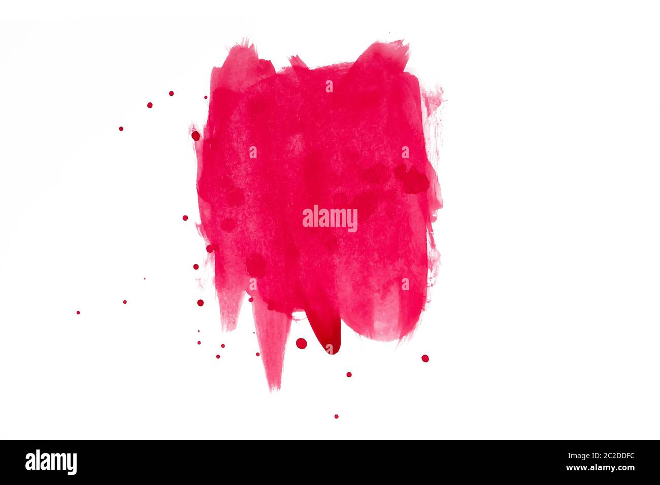 Splash Red Water Color isolate on white background Stock Photo - Alamy