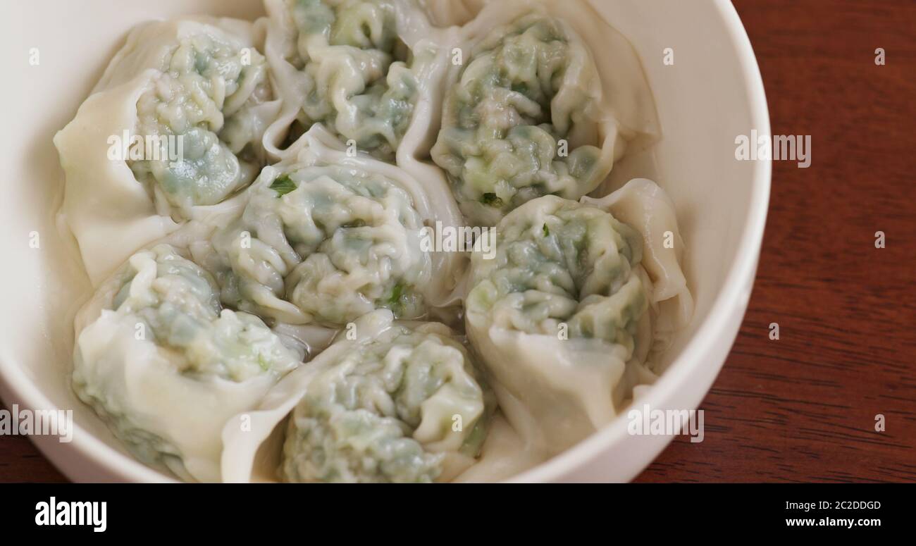 Chinese traditional cuisine wanton soup Stock Photo - Alamy