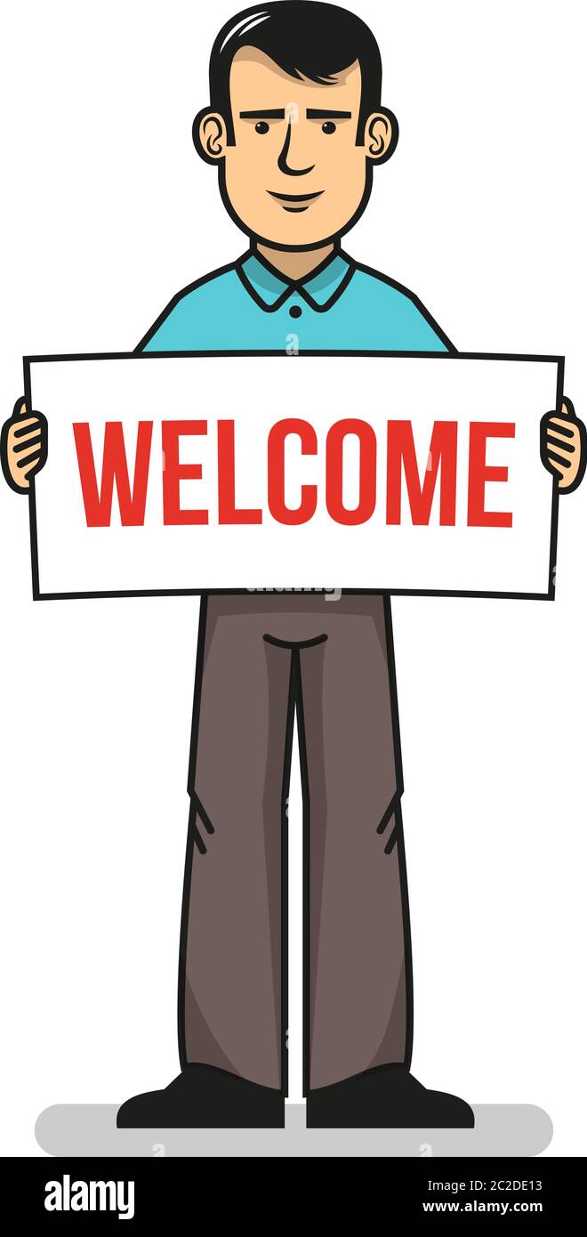 Man with offering Stock Vector Images - Alamy