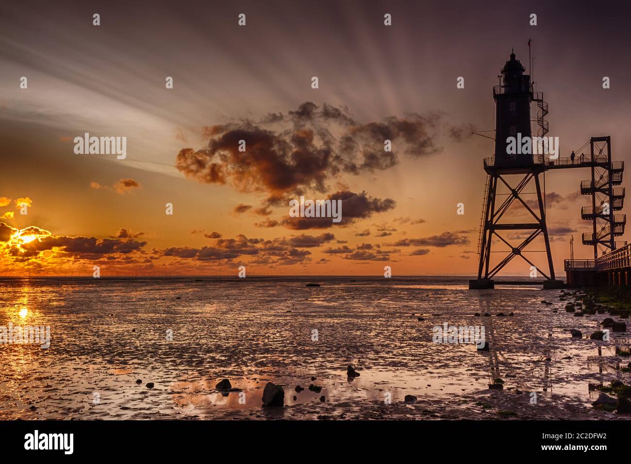 Lighthouse obereversand hi-res stock photography and images - Alamy