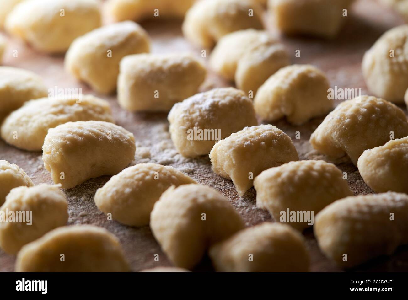 A close up of food: italian gnocchi Stock Photo - Alamy