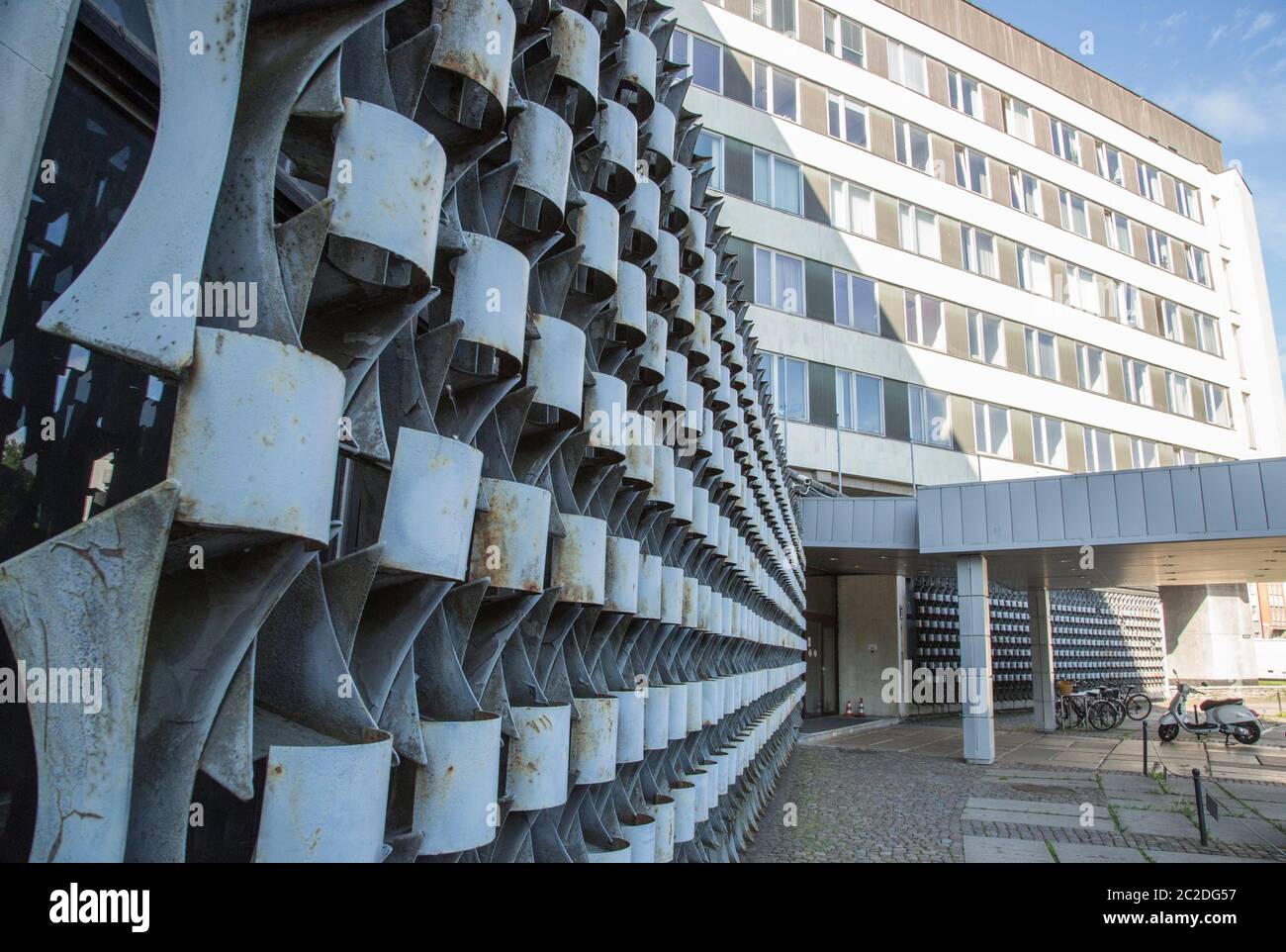 16 January 2012, Latvia, Riga: The location of the former building of ...