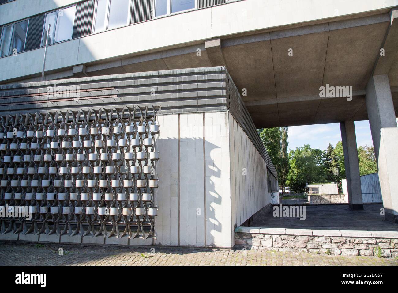 16 January 2012, Latvia, Riga: The location of the former building of ...