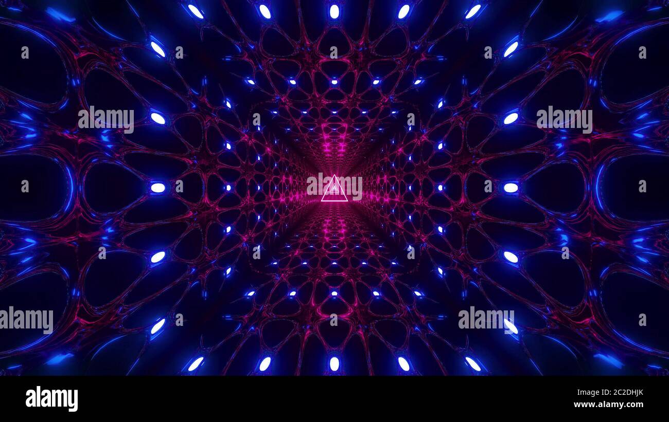 glowing triangle wireframe design 3d illustration background wallpaper ...