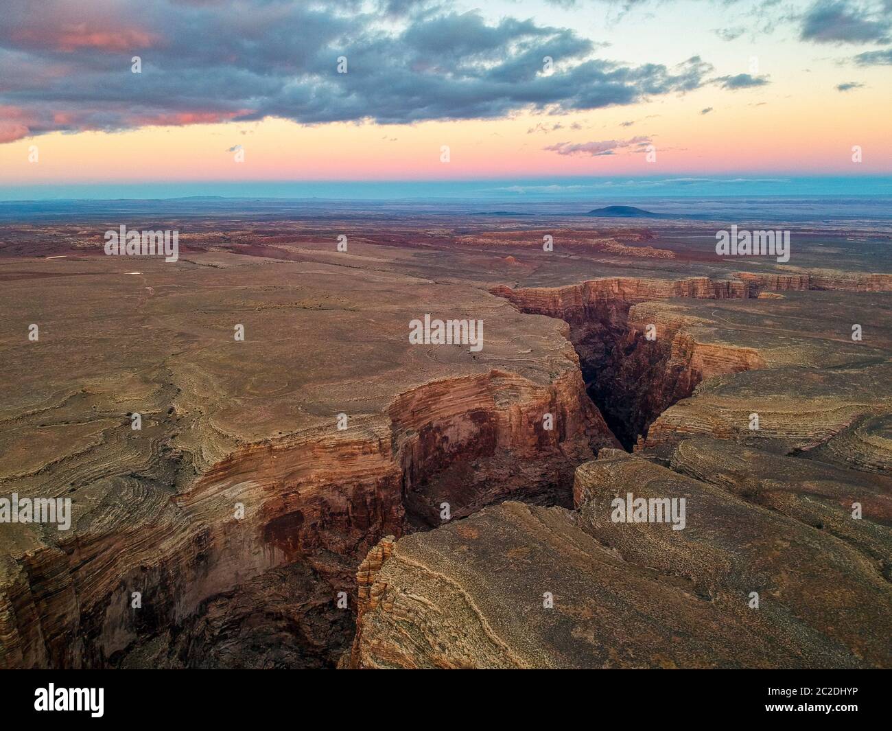 Aerial view of Arizona's Little Colorado River Stock Photo - Alamy