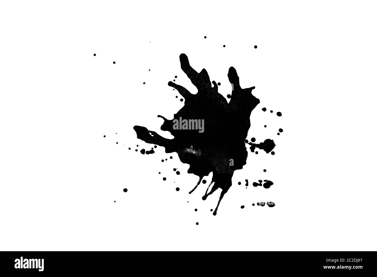 Ink paint abstract isolate on white background Stock Photo - Alamy
