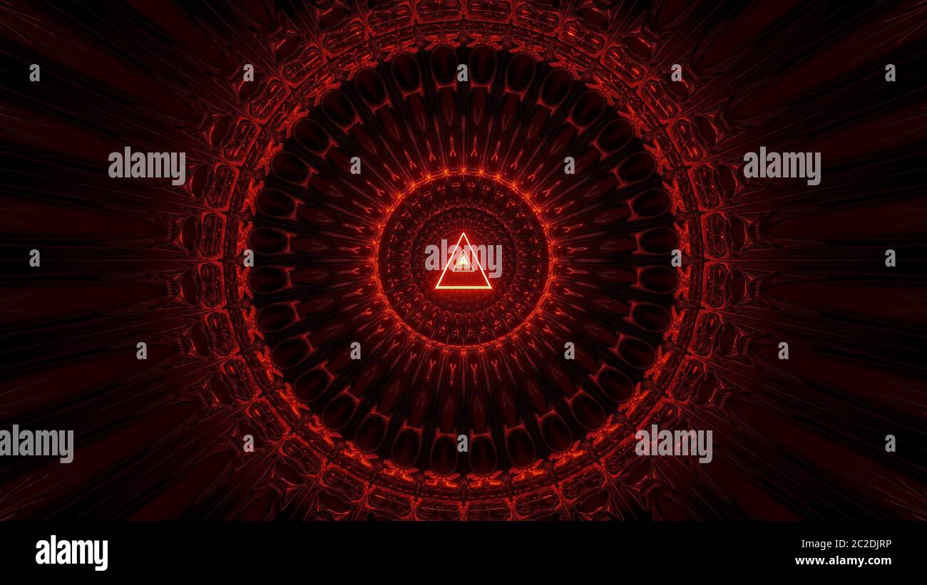 glowing triangle wireframe design 3d illustration background wallpaper ...