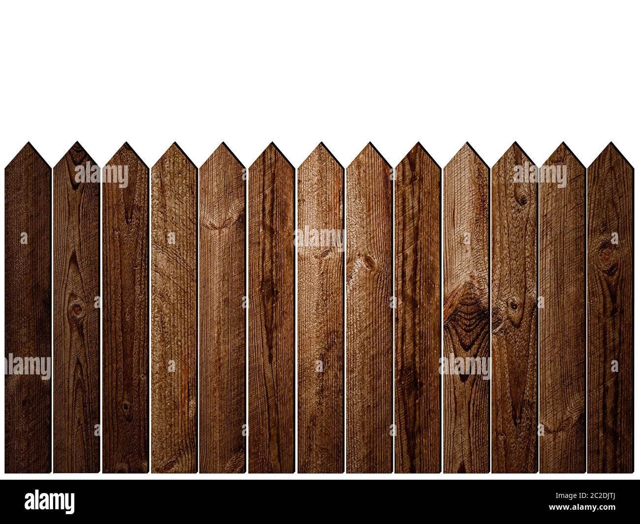 Rustic wooden fencing Cut Out Stock Images & Pictures - Alamy
