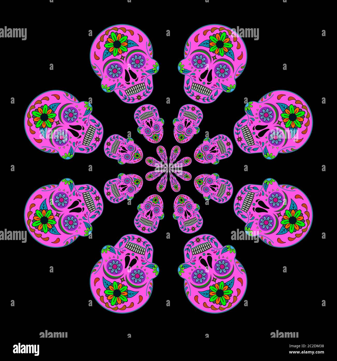 Pink Skulls High Resolution Stock Photography and Images - Alamy