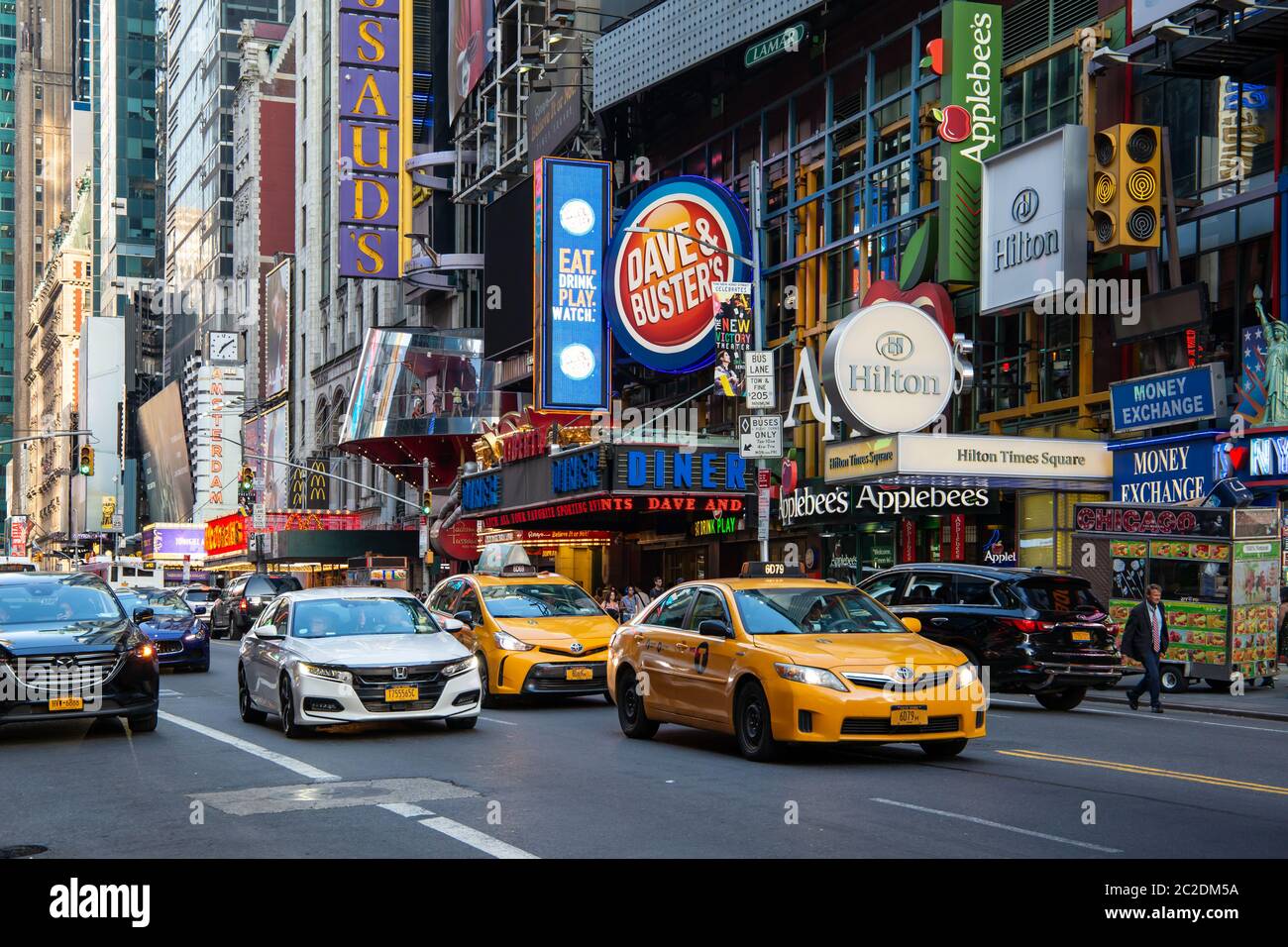 Times square street view hi-res stock photography and images - Alamy