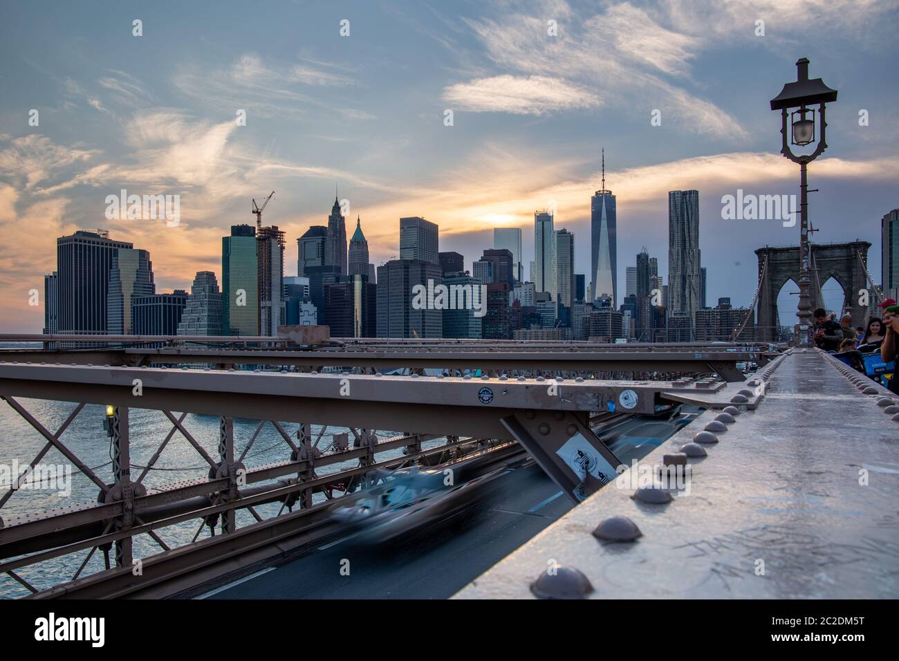New York, City / USA - JUL 10 2018: Sunset of Lower Manhattan view on ...