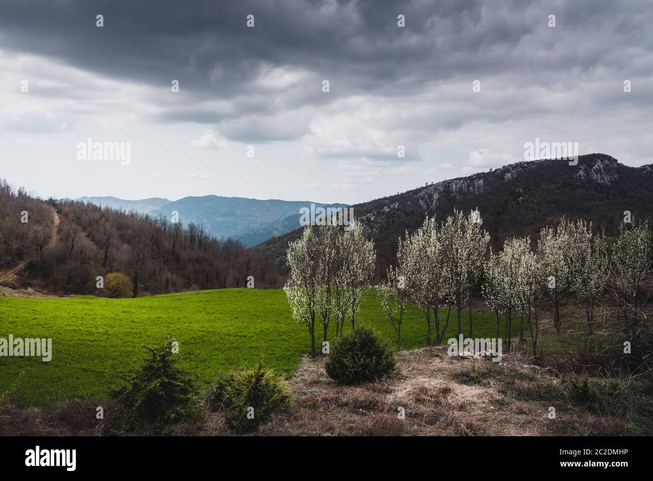 Funar village in Elbasan Stock Photo - Alamy