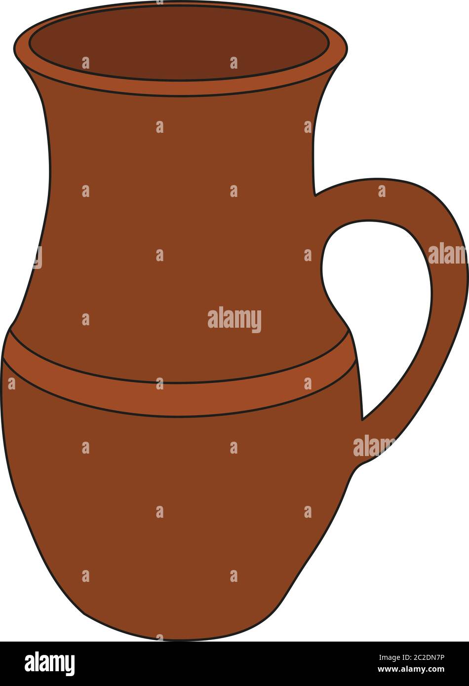 vector, isolated clay pot Stock Vector Image & Art - Alamy