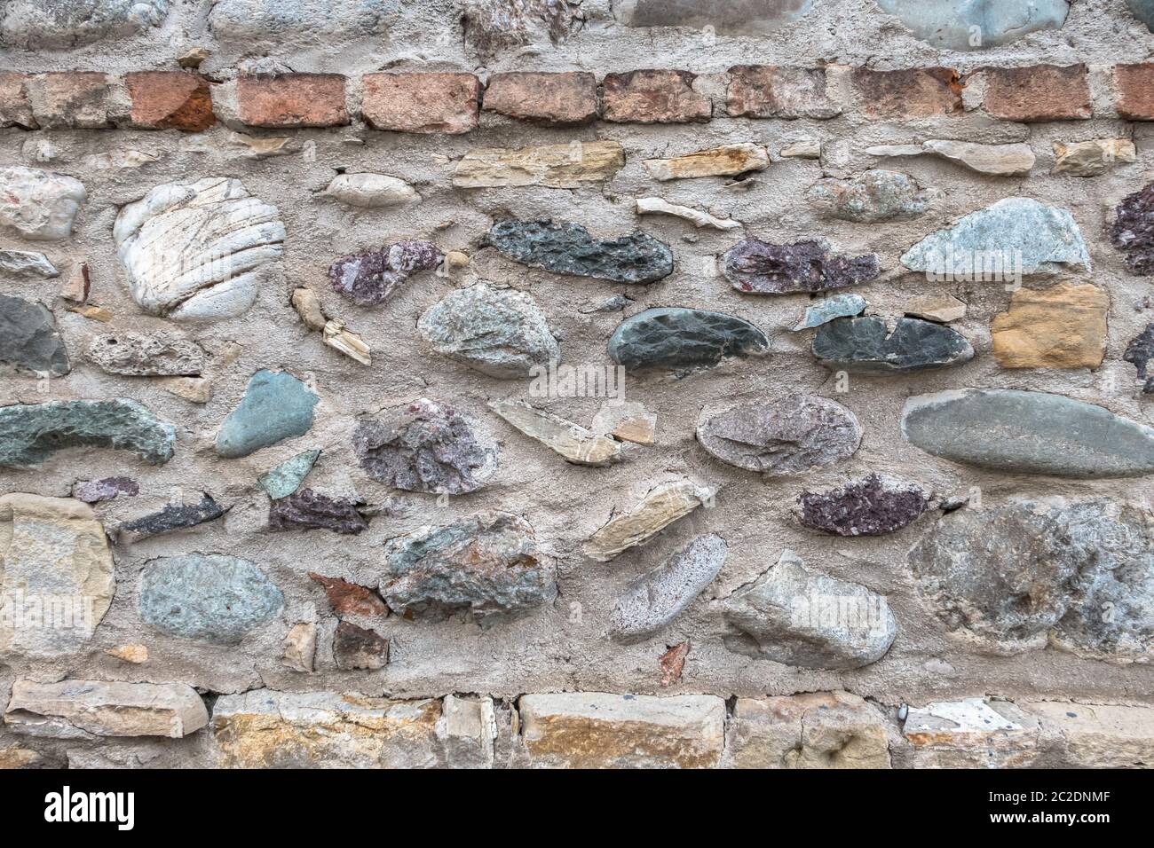 Colored stone background and pattern. Multicolored stones or blocks ...