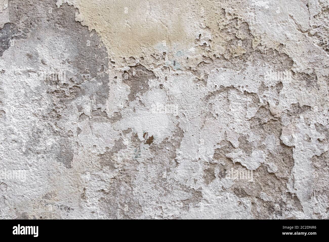 White and gray peeling plaster background texture Stock Photo - Alamy