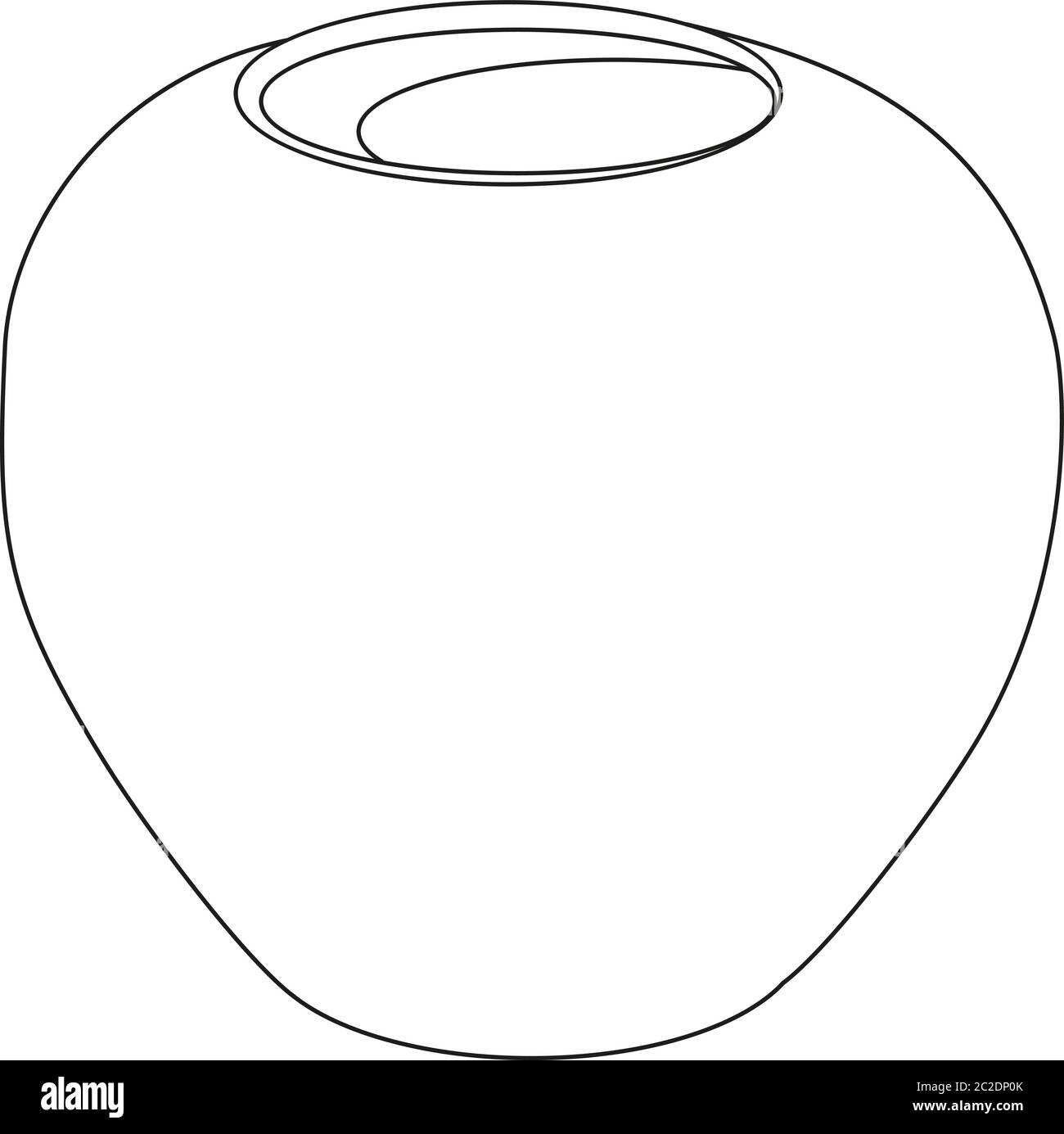 vector isolated sketch of a clay pot Stock Vector Image & Art - Alamy