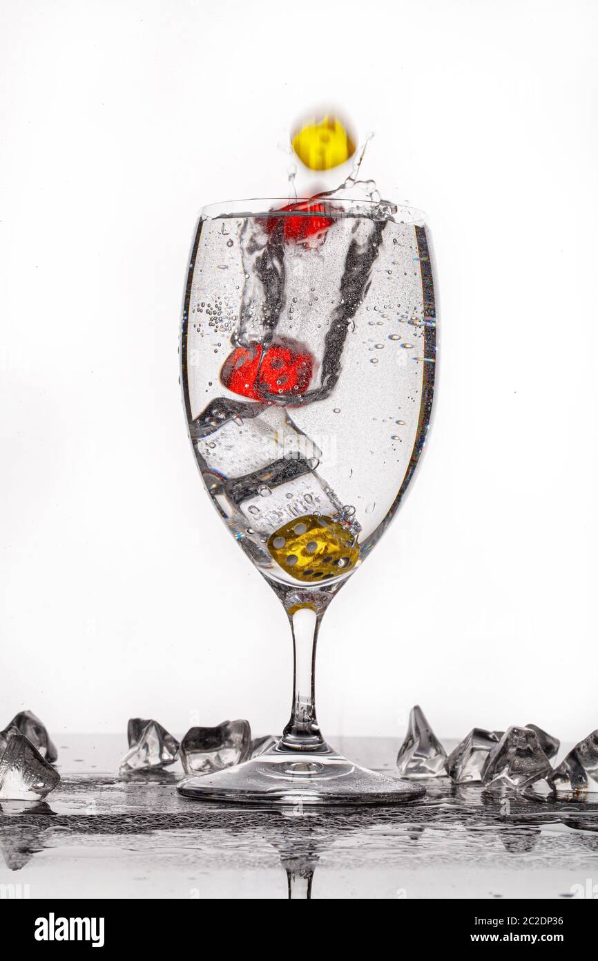 Dice And Ice Stock Photo - Alamy