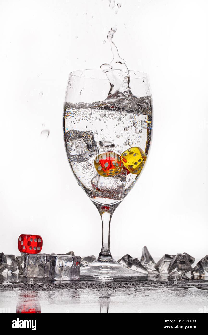 Dice And Ice Stock Photo - Alamy