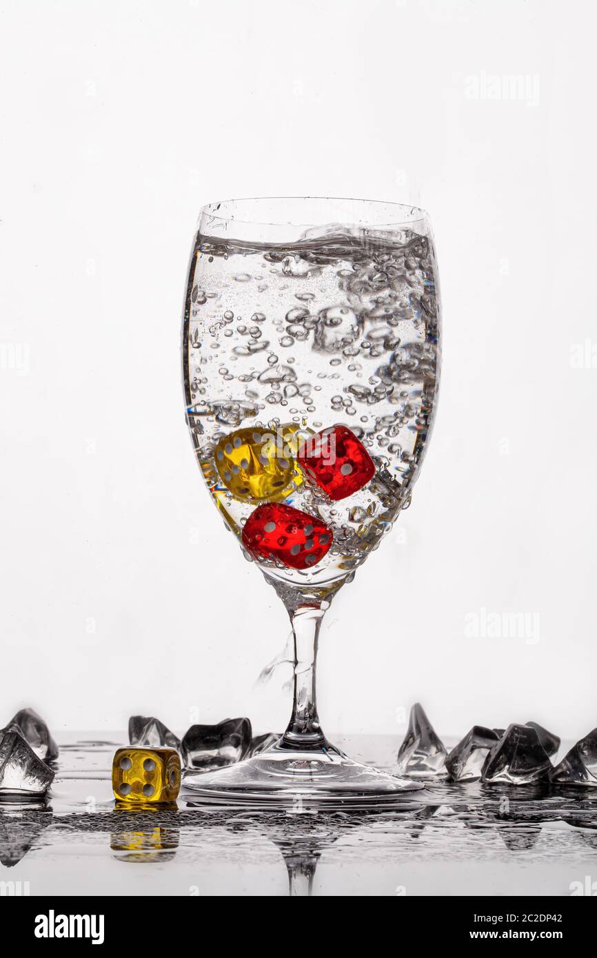 Dice And Ice Stock Photo - Alamy