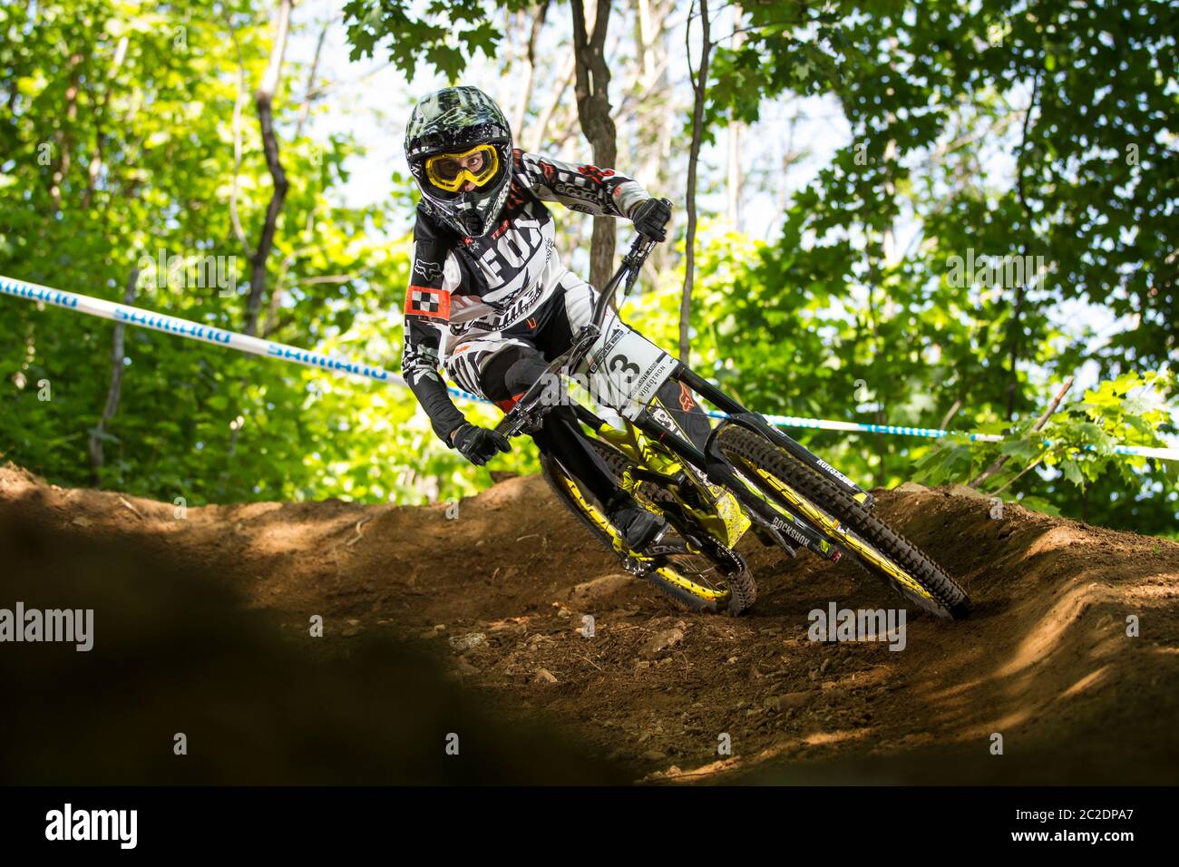 MONT ST ANNE, CANADA - JUNE 21, 2012. Myriam Nicole (FRA) racing for ...