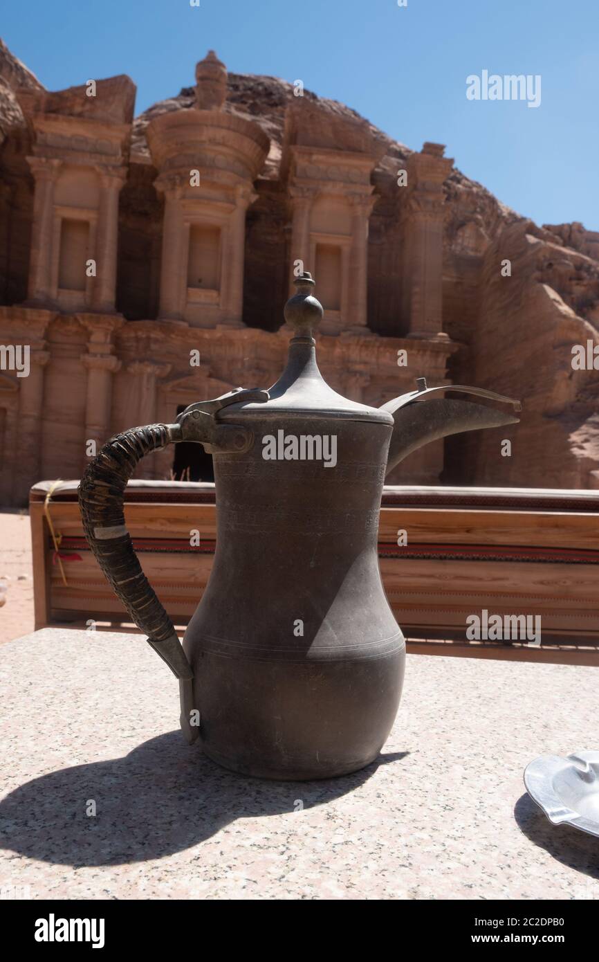 Arabic coffee pot in Petra Stock Photo - Alamy