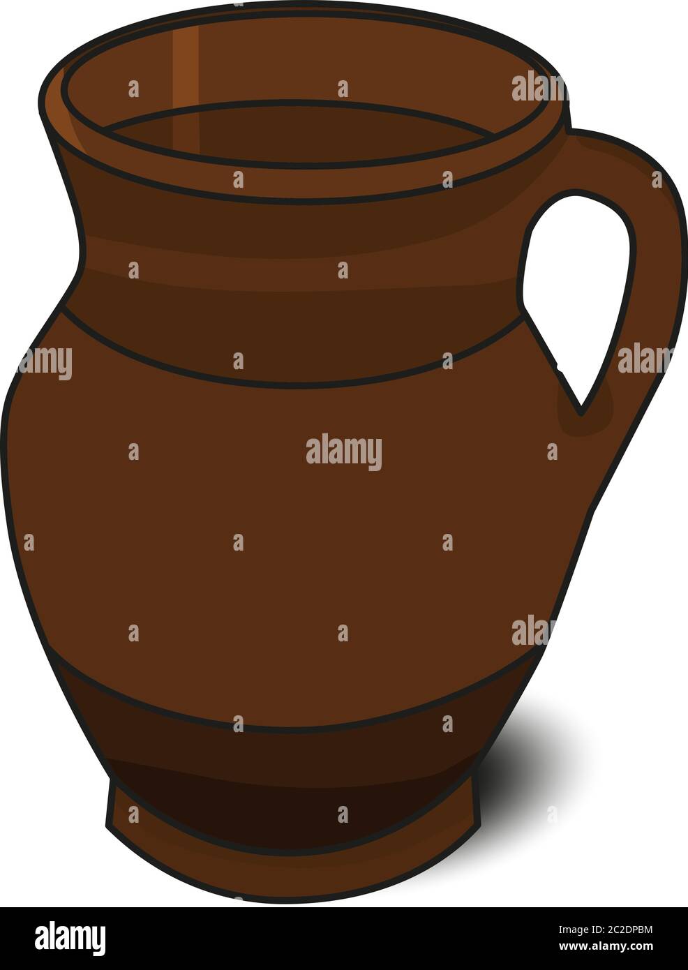 vector, isolated clay pot Stock Vector Image & Art - Alamy